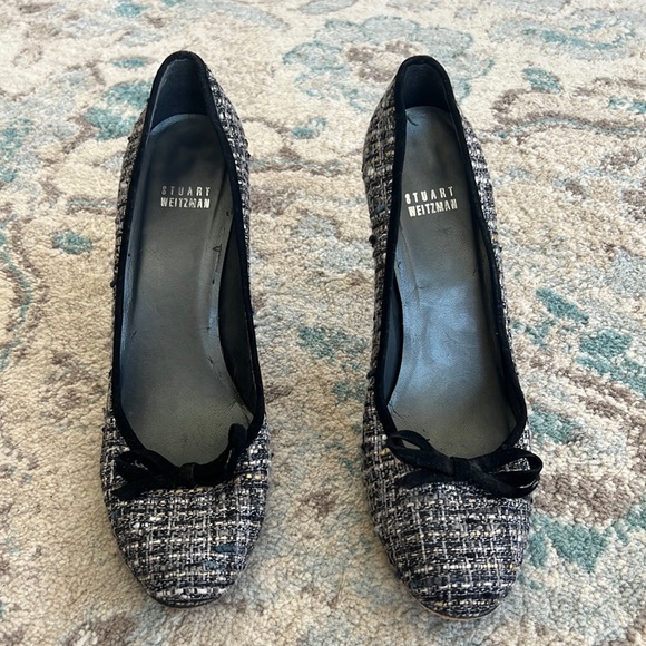 Stuart Weitzman | Shoes | Well Loved Tweed Stuart Weitzman Heels Size ...